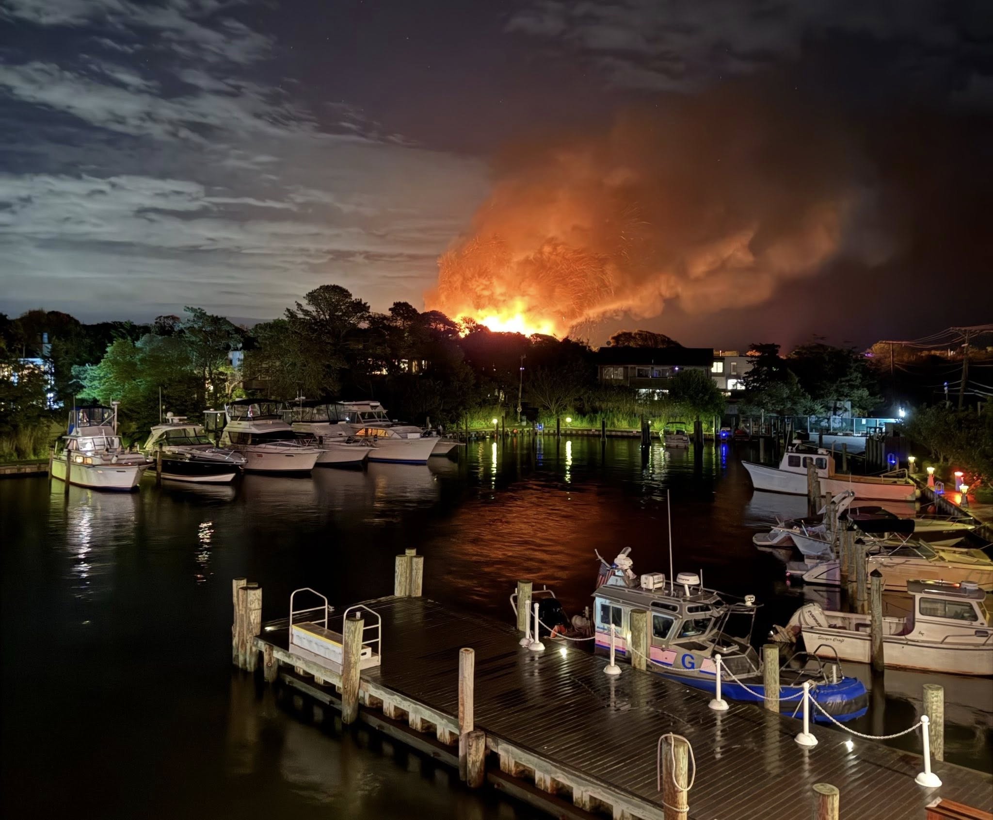 House Lost in Fire Island Pines in Early Morning Blaze » Fire Island ...